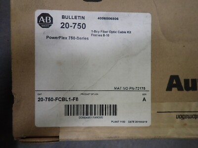 NEW Factory Sealed AB 20-750-FCBL1-F8 Powerflex 750 Fiber Optic Cable ...