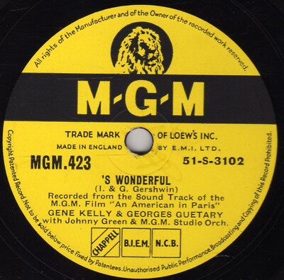 Gene KELLY - Georges Guetary 78 'S WONDERFUL (Ein American IN Paris ...