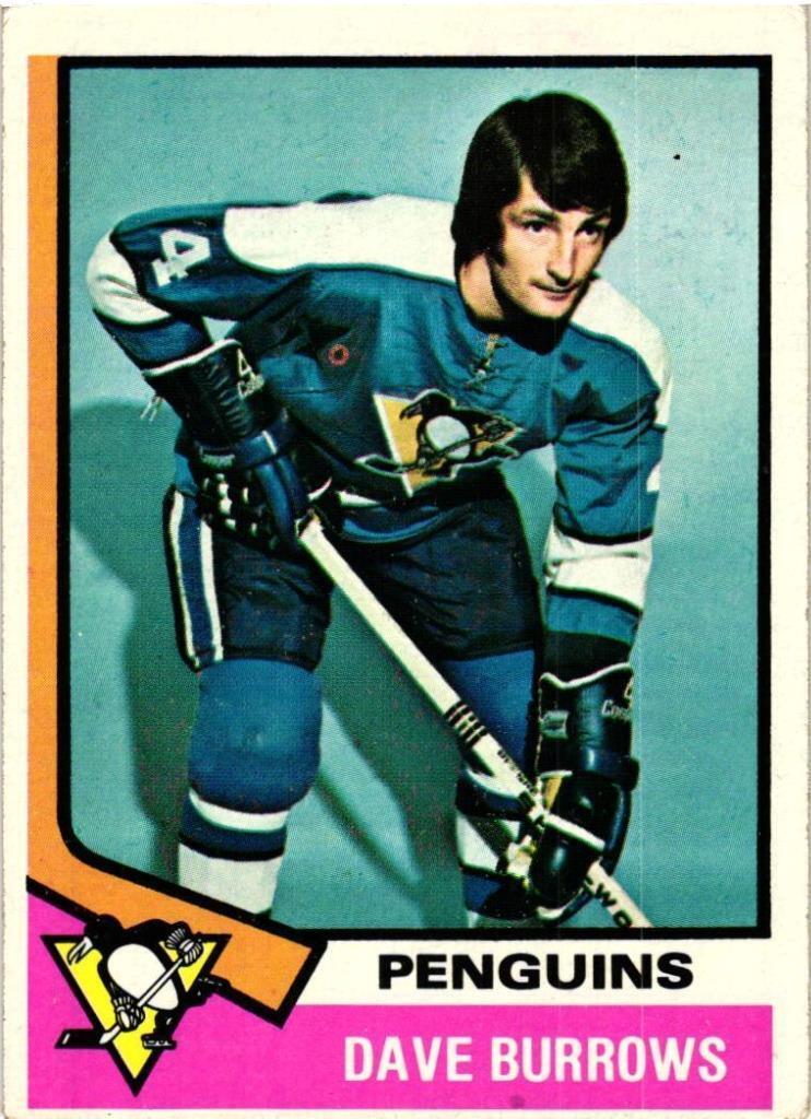 DAVE BURROWS 1974-75 Topps Hockey #241 READ FOR $1 PROMO RULE ...