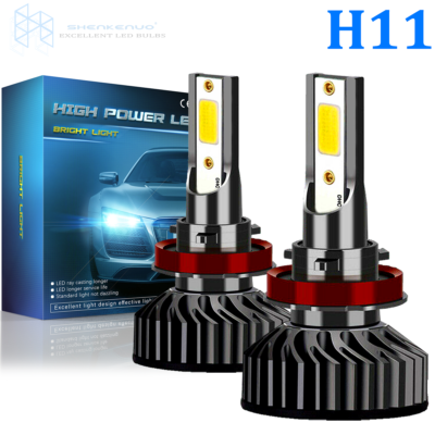 White H11 H8 H9 LED Headlight Conversion Kit Low Beam Bulbs Super ...