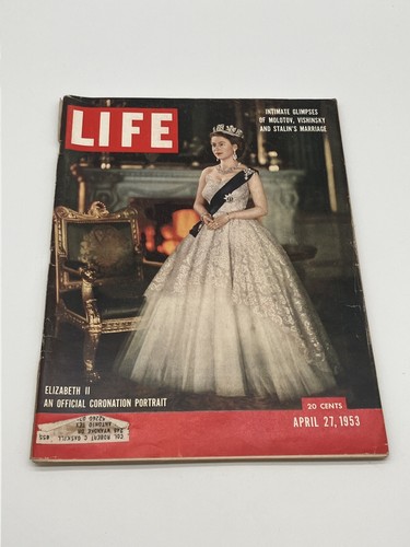 LIFE Magazine April 27, 1953 Queen Elizabeth II Coronation Portrait ...