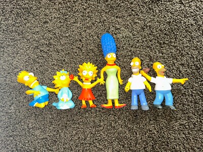 The Simpsons Action Figure Lot Of 6 Figures Toys 1990 20th CFFC Vtg 90s ...