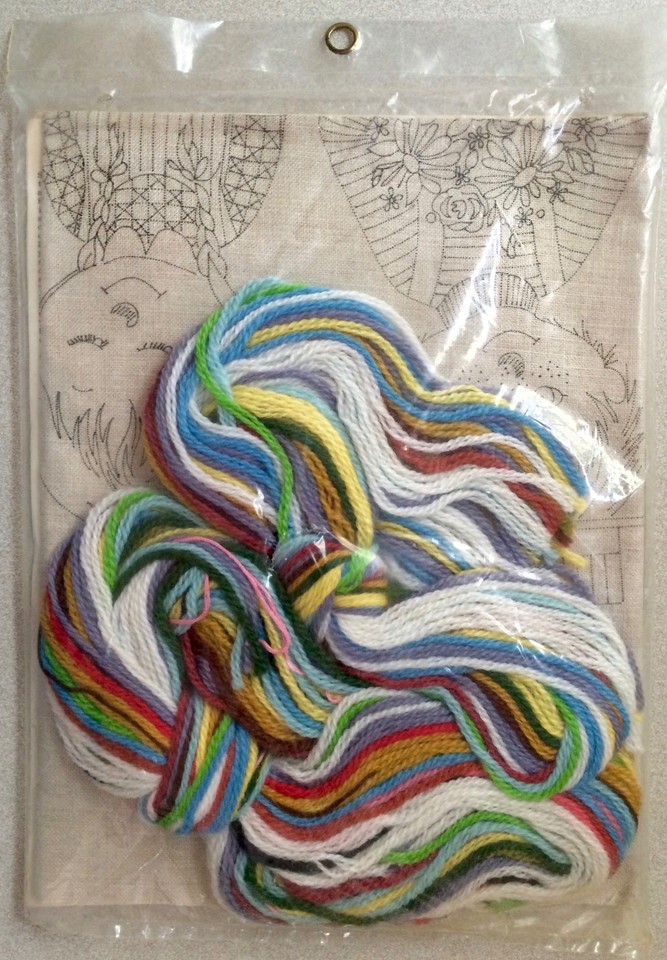 Bucilla Vintage Creative Needlecraft Kit COUNTRY COURTIN' Crewel Embroidery CUTE | eBay