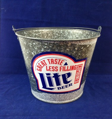 Miller Lite Galvanized Lite Beer Bucket 1.5 Gallon | eBay