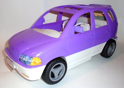 2001 Mattel Barbie Purple & White Pop Out Picnic SUV Van Minivan | eBay