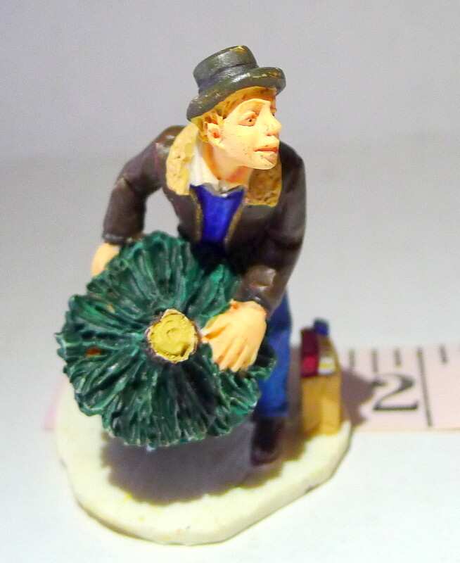 Lemax Dad Man Christmas Tree Figurine 1999 Village Figurines ...