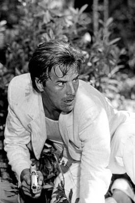 Don Johnson as Detective James 'Sonny' Crockett on Miami Vice 1985 Old ...