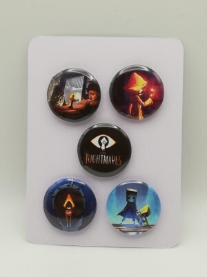 Little Nightmares button badges - New Home Crafted - 5x 25mm | eBay UK