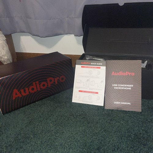 AUDIOPRO USB Microphone - Computer Condenser Gaming Mic for PC/Laptop ...