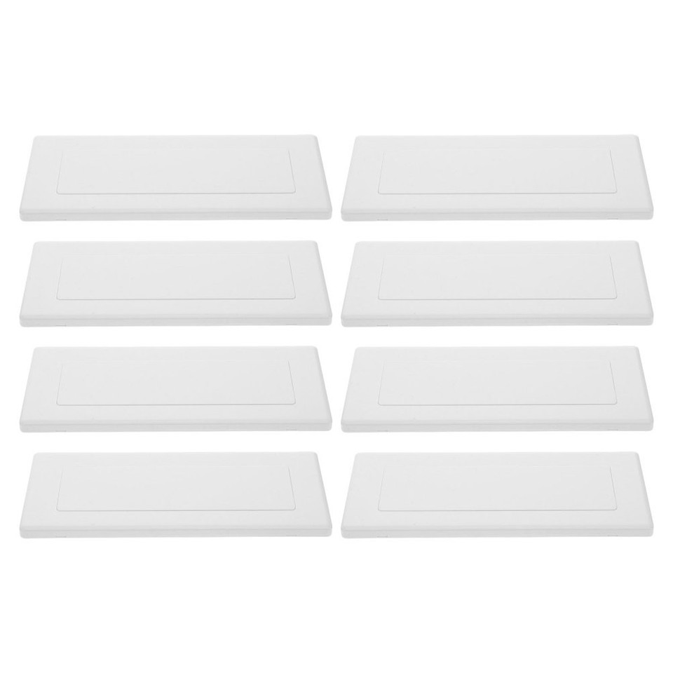8pcs Plastic Junction Box Cover Plates Blank Outlet Wall Plate ...