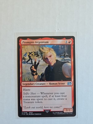 Prompto Argentum - Final Fantasy - NM - MTG Magic - Uncommon - Creature ...