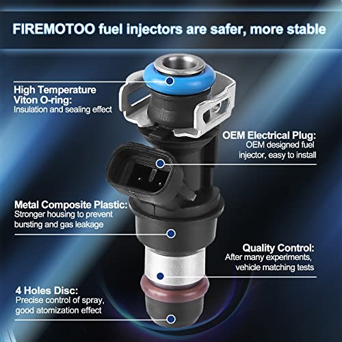 Fuel Injectors set of 8 Compatible with Chevy Silverado 1500 2500 3500 ...