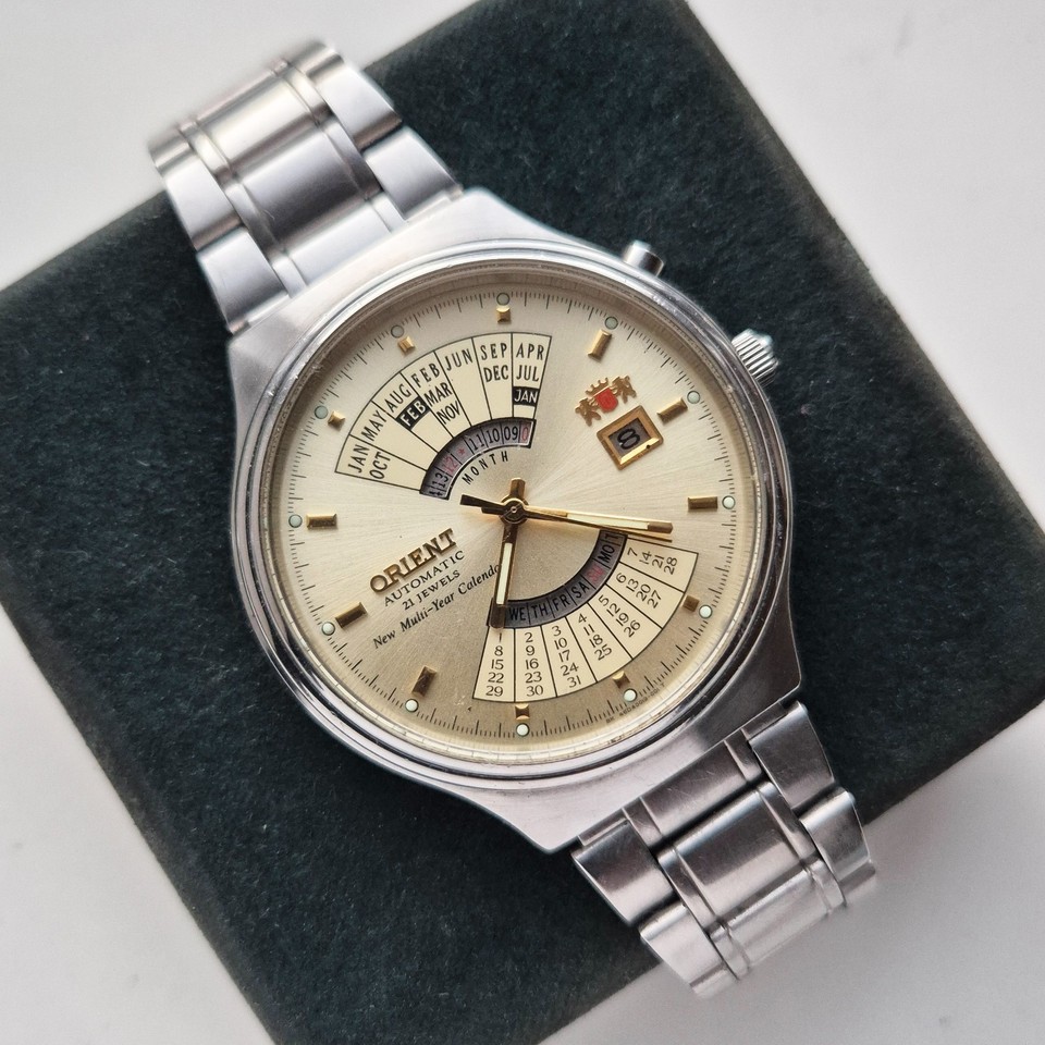 Watch Orient College Perpetual Multi Year Calendar Automatic Vintage ...