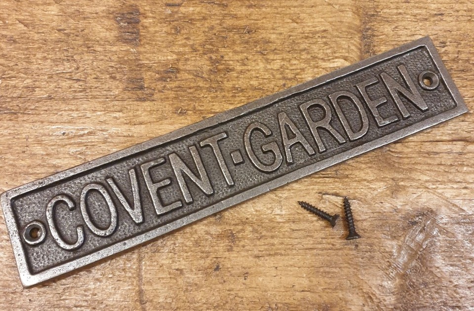 Cast Iron Door Plaque - Wall Sign - Retro Vintage Industrial Toilet ...