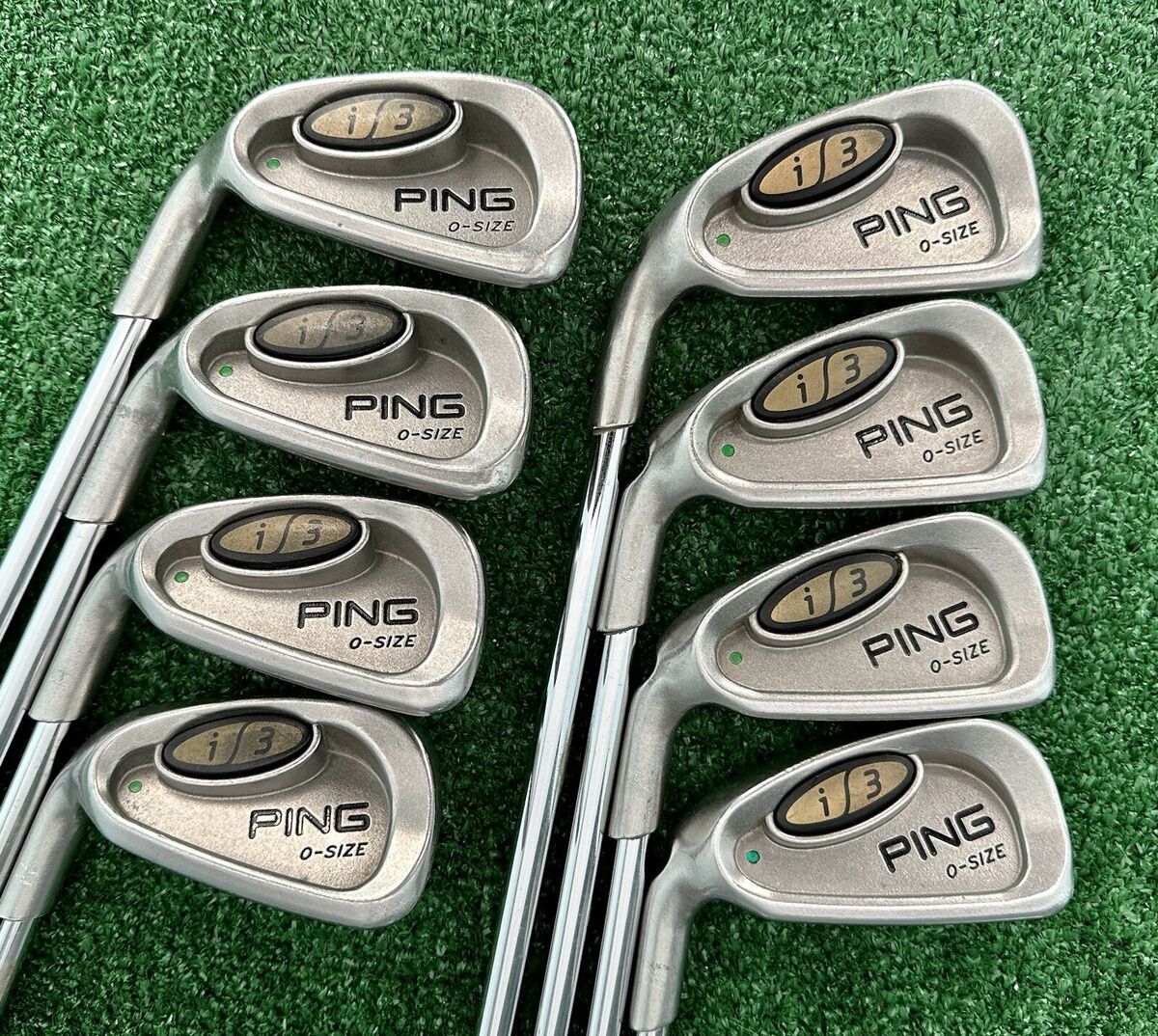 PING i3 O-SIZE Green Dot Single 4-Iron ONLY, Stiff-Flex JZ PING i3 O-SIZE Green Dot Single 4-Iron ONLY, Stiff-Flex JZ
