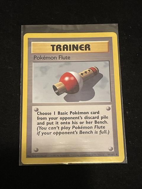 Pokémon TCG Pokemon Flute Base Set 86/102 Regular Unlimited Uncommon ...