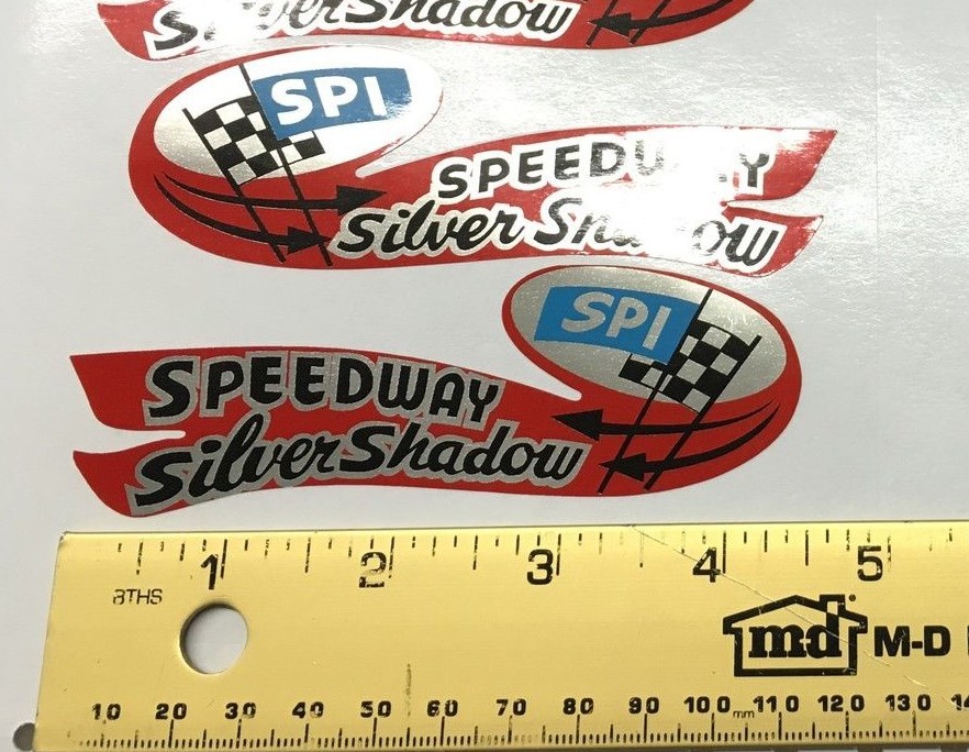 Speedway SILVER SHADOW mini bike decals decal sticker Trail Sachs | eBay