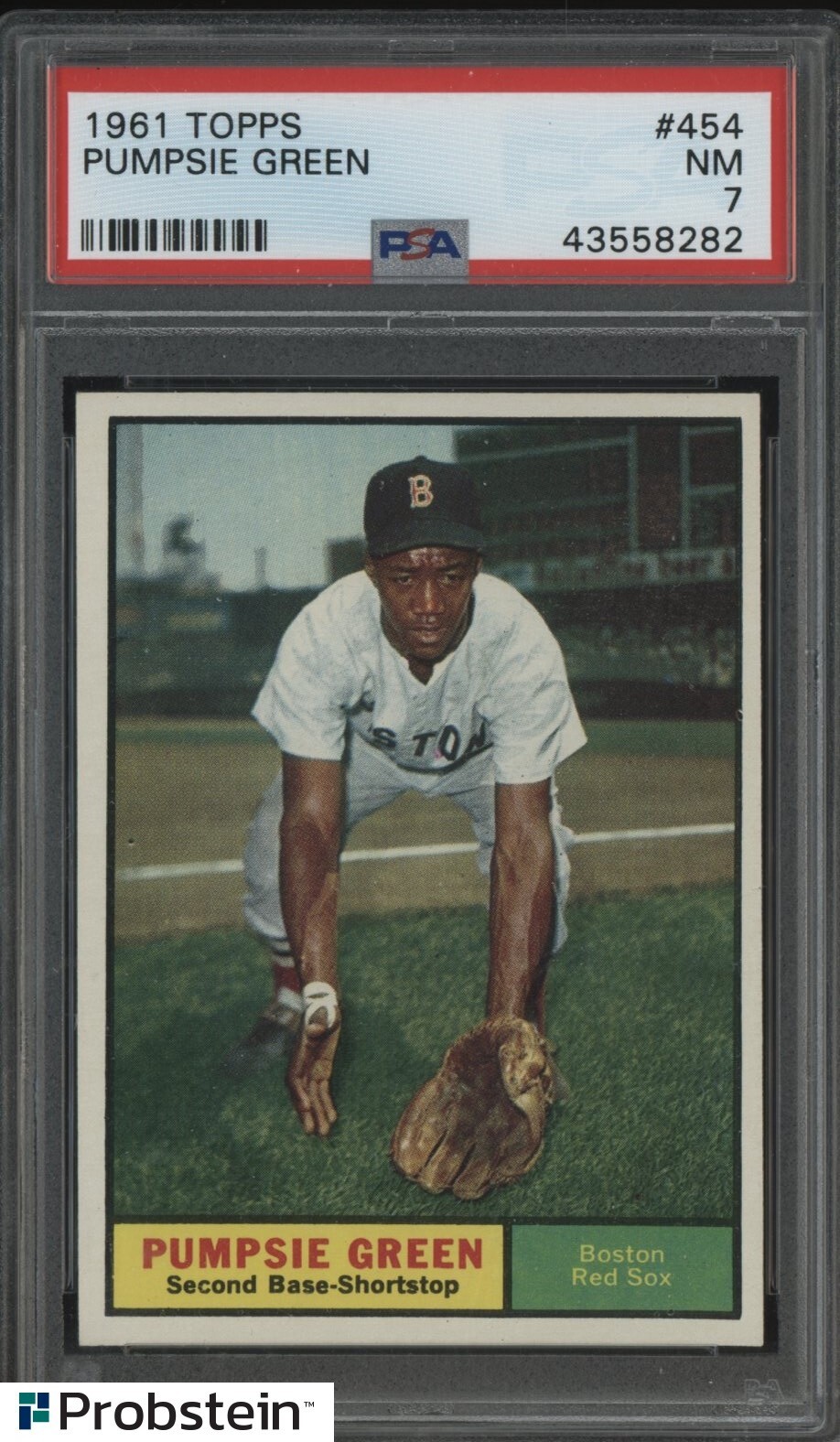 1961 Topps #454 Pumpsie Green Boston Red Sox PSA 7 NM | eBay