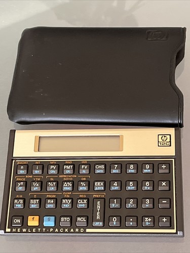 Hewlett Packard HP 12C Dark Brown/Gold Programmable Scientific ...