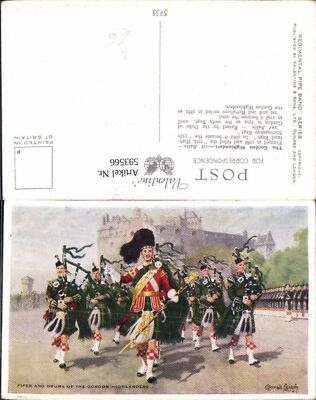 593566,Künstler AK Conrad Leigh Scots Scotland Royal Scots Dudelsack ...