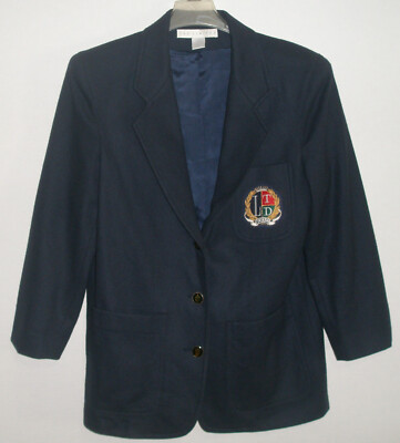 VTG 1970's - THE LIMITED - LADIES DARK BLUE BLAZER W/ Crest Logo USA ...
