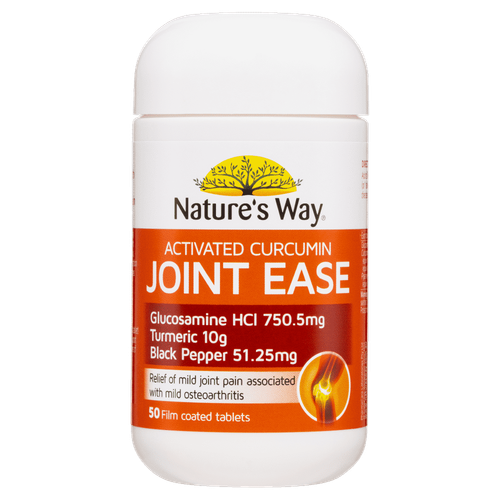 Nature's Way Activated Curcumin Joint Ease 50 Film Coated Tablets ...
