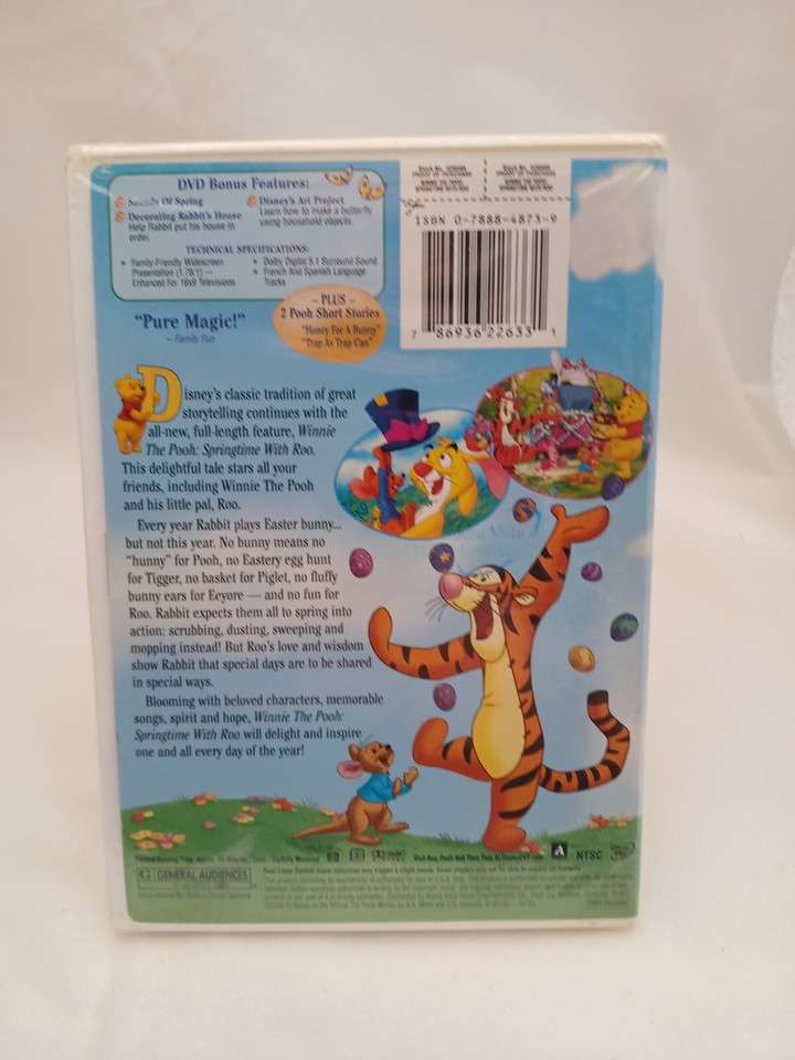 Disney Winnie the Pooh Springtime with Roo (DVD 2004) New Sealed | eBay