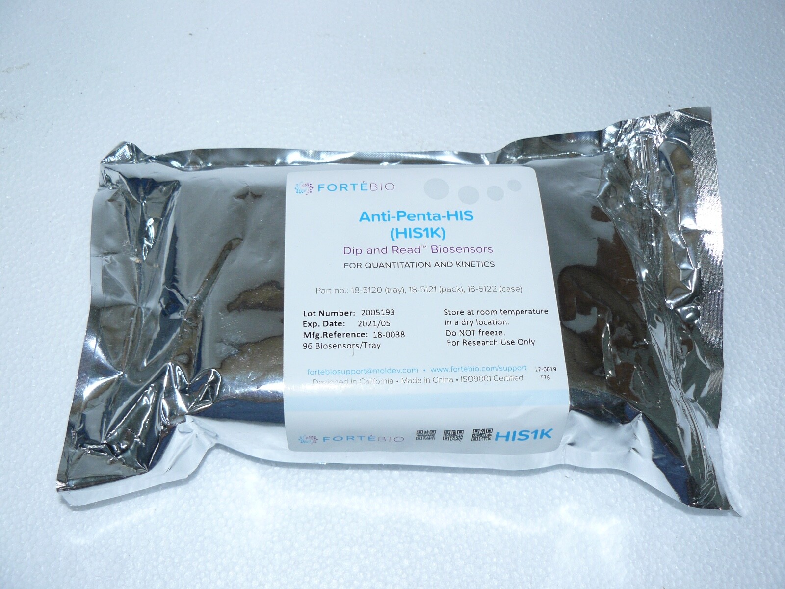 Sartorius 18-5120 Octet Anti-Penta-HIS (HIS1K) Biosensors EXP 2021/05 1 ...