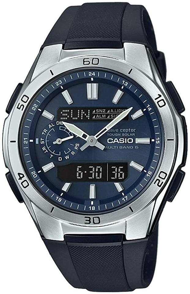 CASIO WAVE CEPTOR WVA-M650-2AJF Blue Tough Solar Atomic Radio Watch ...