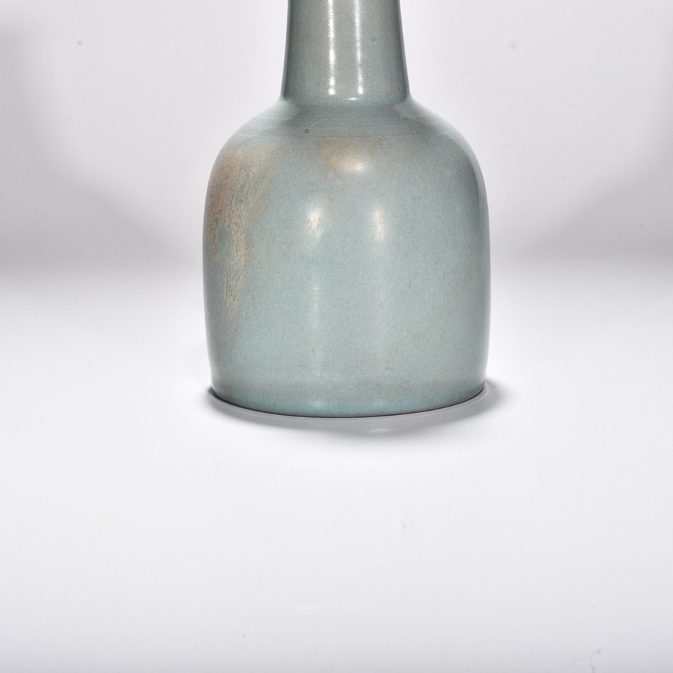 8.7" China Old Antique Porcelain Song Ru Kiln Sky Cyan Glaze Paper ...