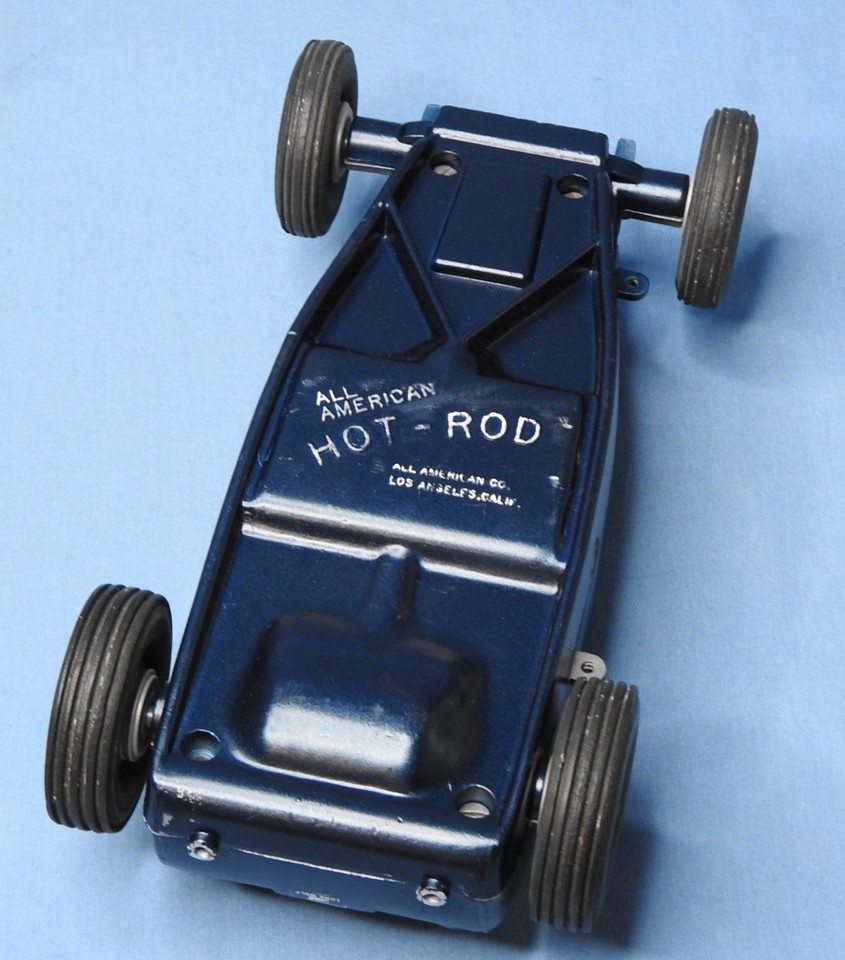 Vintage Original 1950s All American Hot Rod Deuce Roadster Tether Car ...