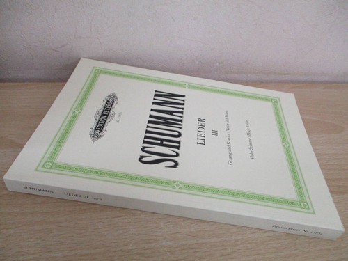 A242 Foreign Books EDITION PETERS SCHUMANN LIEDER S0523 | eBay