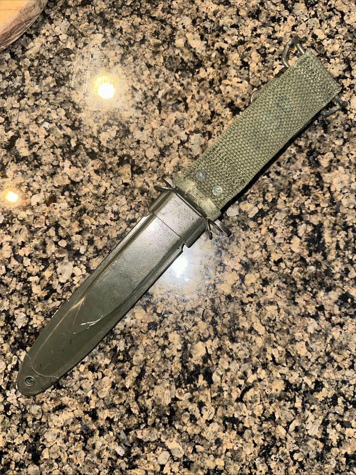 WW2 IMPERIAL 30 CARBINE BAYONET LEATHER HANDLE M8A1 PWH SCABBARD | eBay