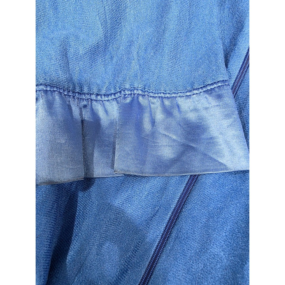 Vintage Robe Set Tara New York & JcPenney Blue Lace Loungewear Mumu Zip ...