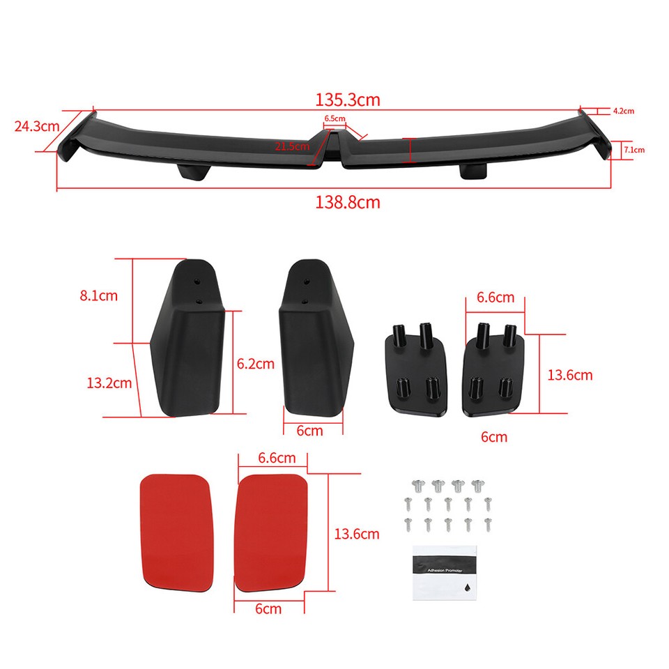 Matte Black Seagull Pro Style Trunk Spoiler Racing Wing For Scion TC RS ...