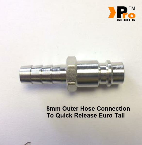 8mm to Euro Tail ( Hi Flow ) - Quick Release - Air Line Fittings 004 ...