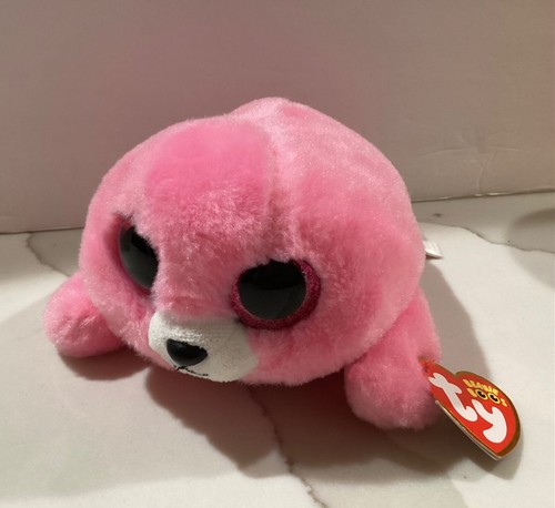 Ty PIERRE Pink Seal Beanie Boo - 6” NEW | eBay
