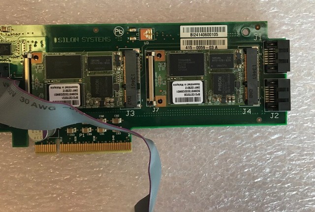 EMC Isilon X410 Dual SATA SSD PCIe Boot Drive Carrier Card 415-0059-03 ...