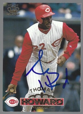 1996 Pacific Crown Collection #36 Thomas Howard IP autograph signed ...