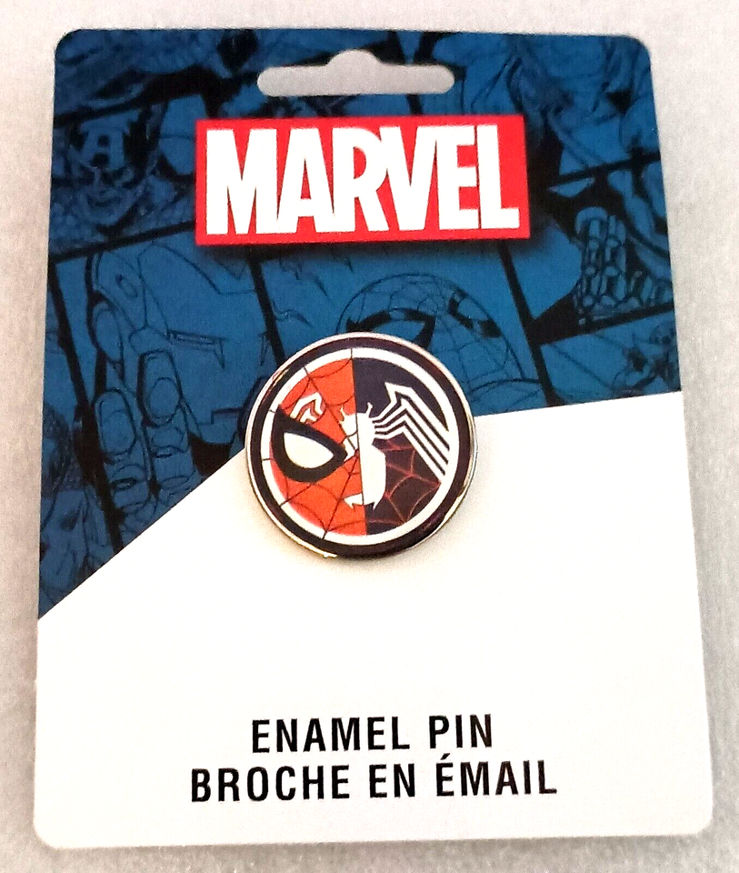 Rare Marvel Spider-Man Vs Venom Enamel Split Logo Pin New MOC | eBay