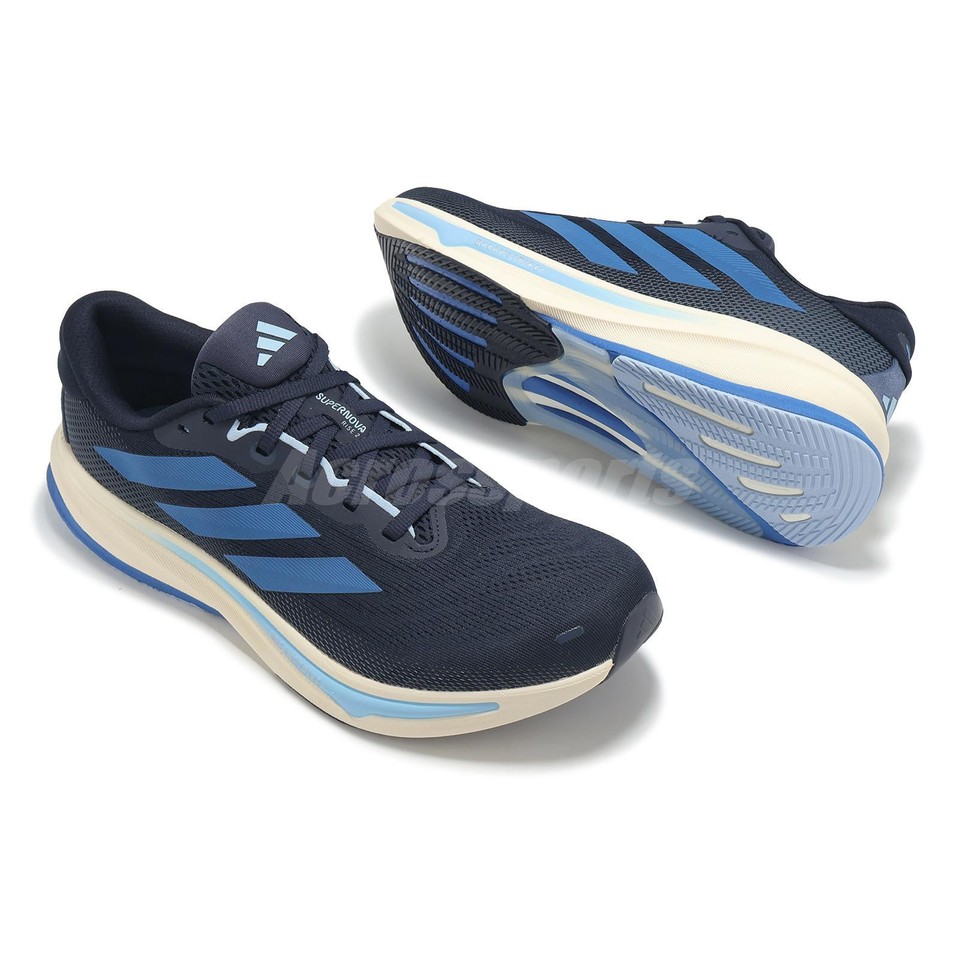 adidas Supernova Rise 2 M Black Blue Men Reflective Road Running Shoes ...