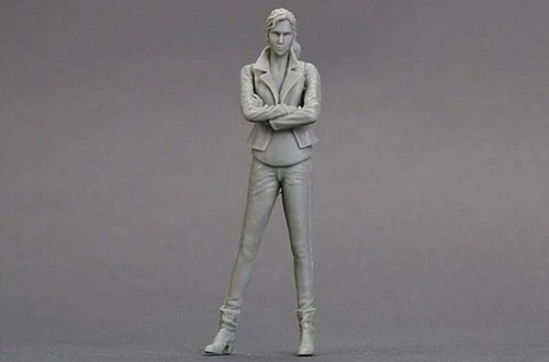 Unpainted 1/24 Sexy Racing Car Girl Female Resin Figure Model Kit ...