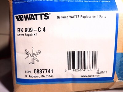 WATTS 0887741 RK 909-C 4 COVER REPAIR KIT | eBay