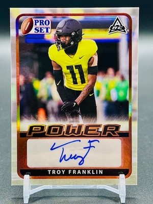 2021 Pro Set Power Copper #TF2 Troy Franklin Auto Autograph RC Rookie ...