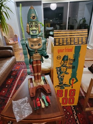 Rare Marx Big Loo w/ Accessories & Box 1960s Original Marx Robot Very ...