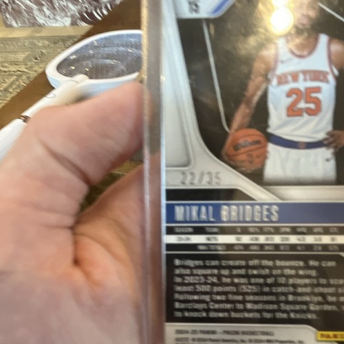 2024-25 Panini Prizm Mikal Bridges #15 New York Knicks Serial #22/35 | eBay