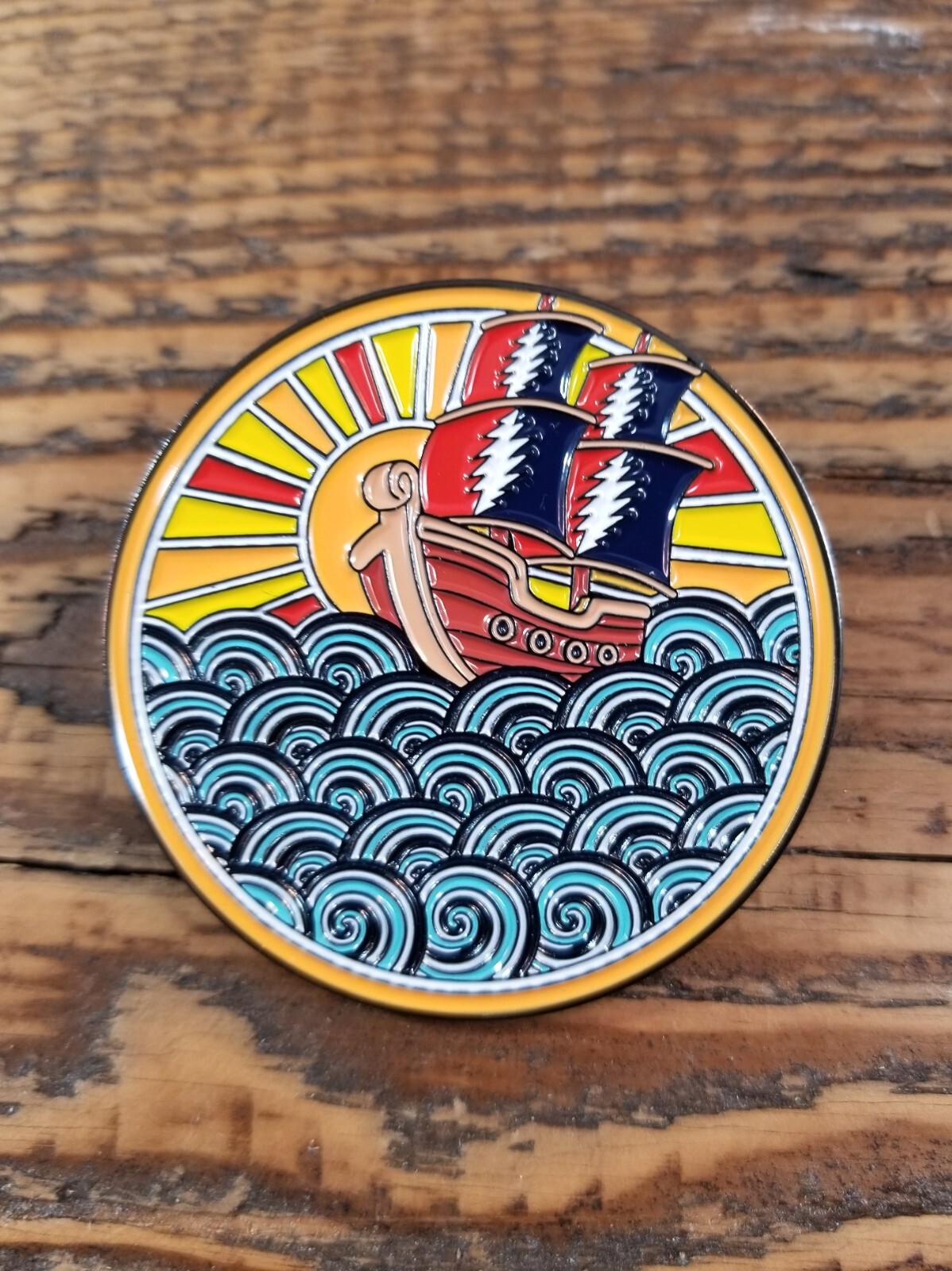 Grateful Dead enamel pin. Ship of Fools pin. Collectible enamel pin ...