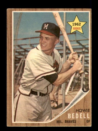 1962 Topps #76 Howie Bedell VG/VGEX Braves 565638 | eBay