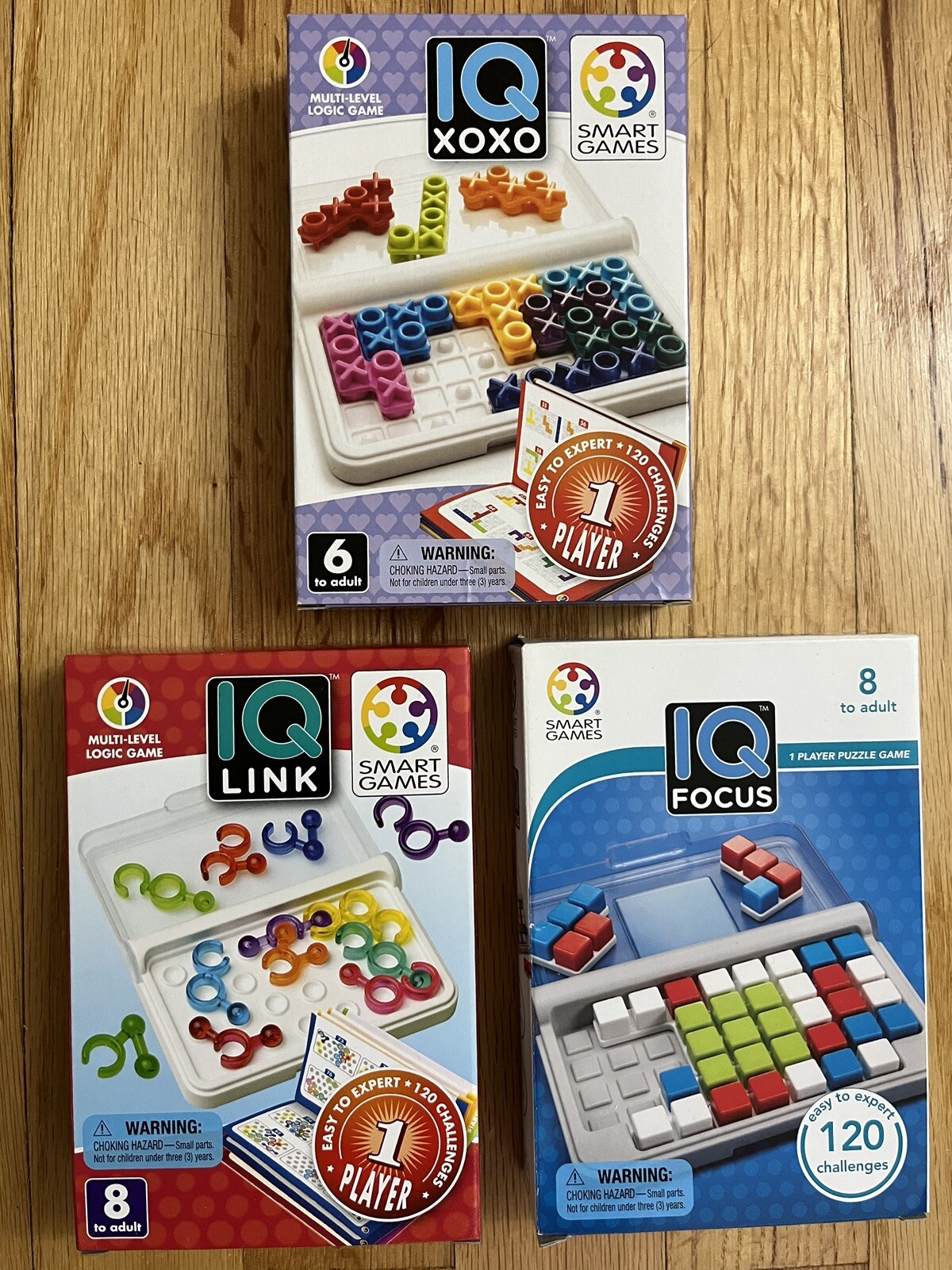 SmartGames IQ Color Series: IQ Link & IQ XOXO & IQ Focus Bundle Of 3 | eBay
