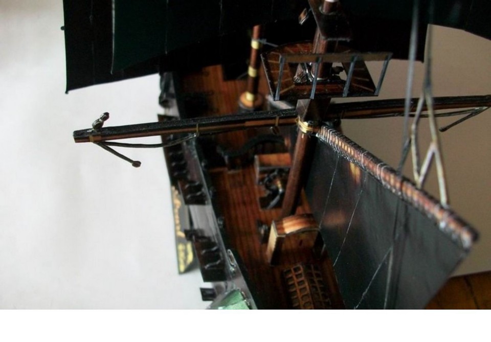NEW Pirates Caribbean Black pearl Ship paper Model Do It Yourself DIY ...